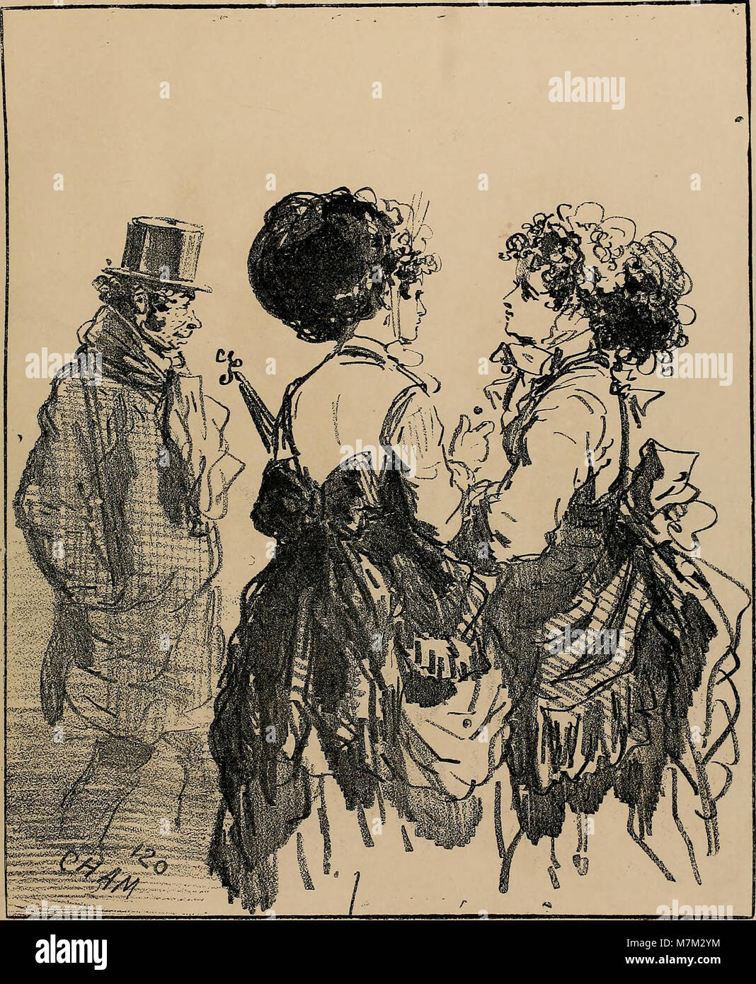 A 1871 collection of caricatures titled Album du siège, published in Le ...