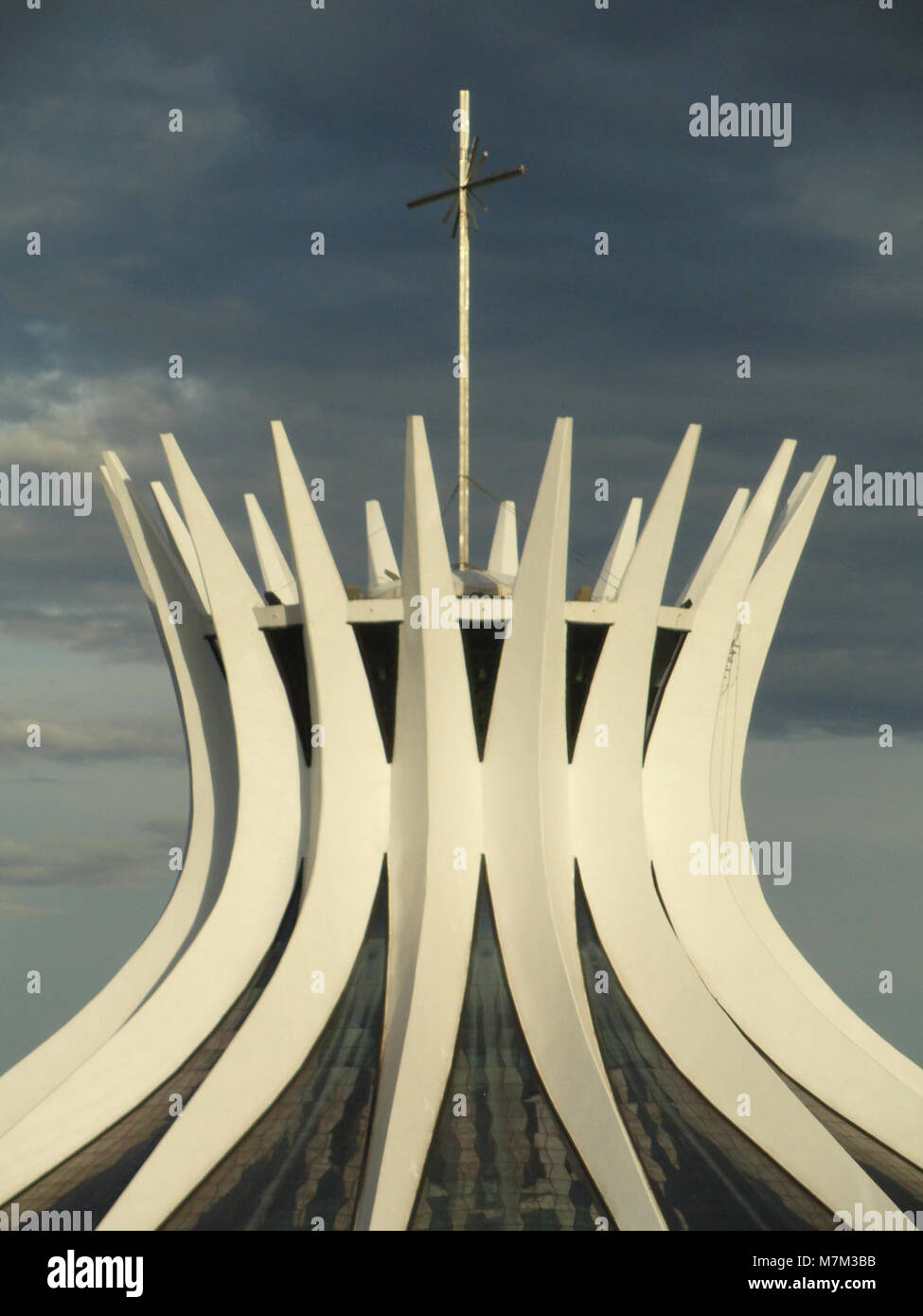 The Cathedral of Brasília, designed by Oscar Niemeyer and completed in ...