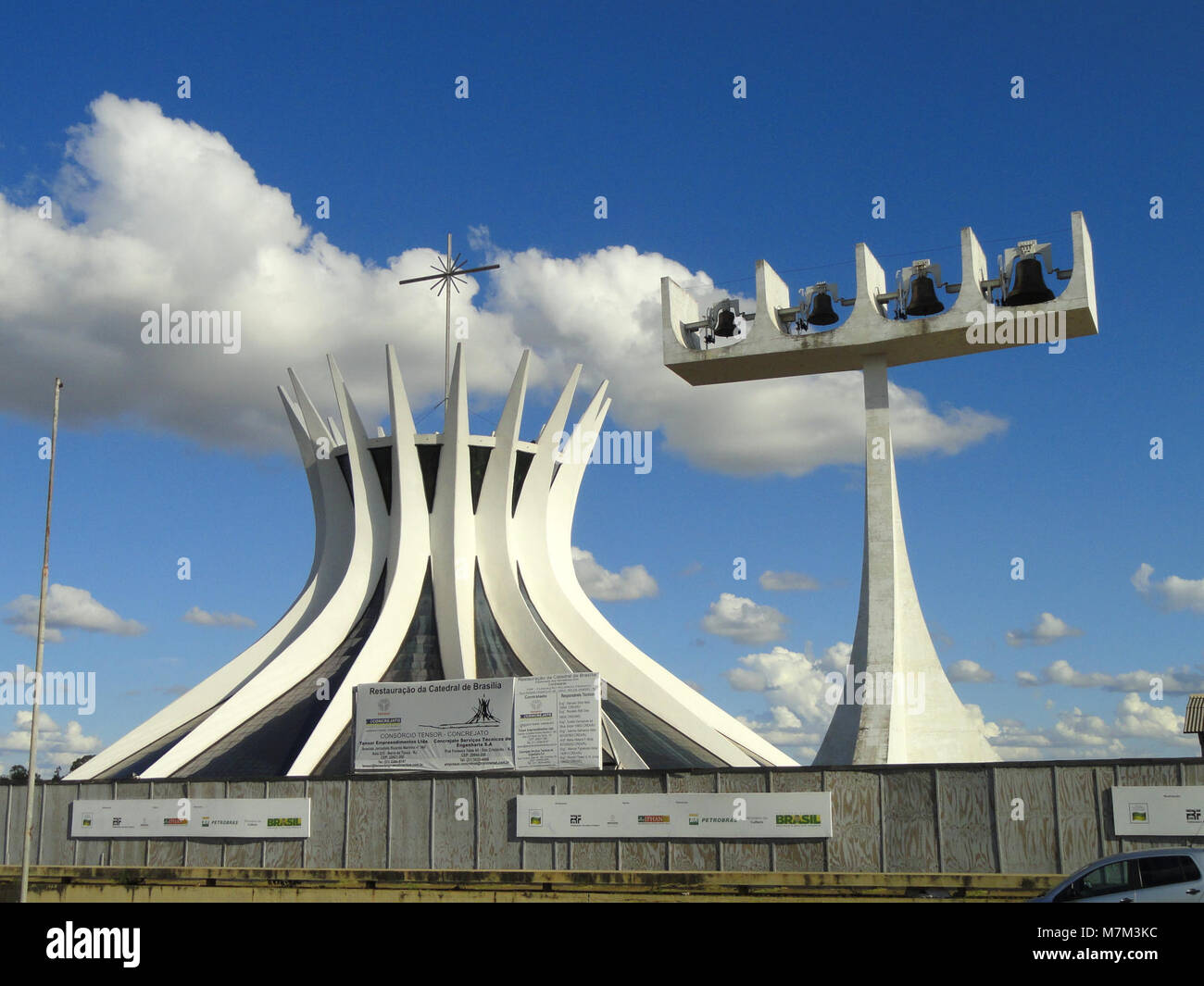 A photograph of the Cathedral of Brasilia, a modern architectural ...