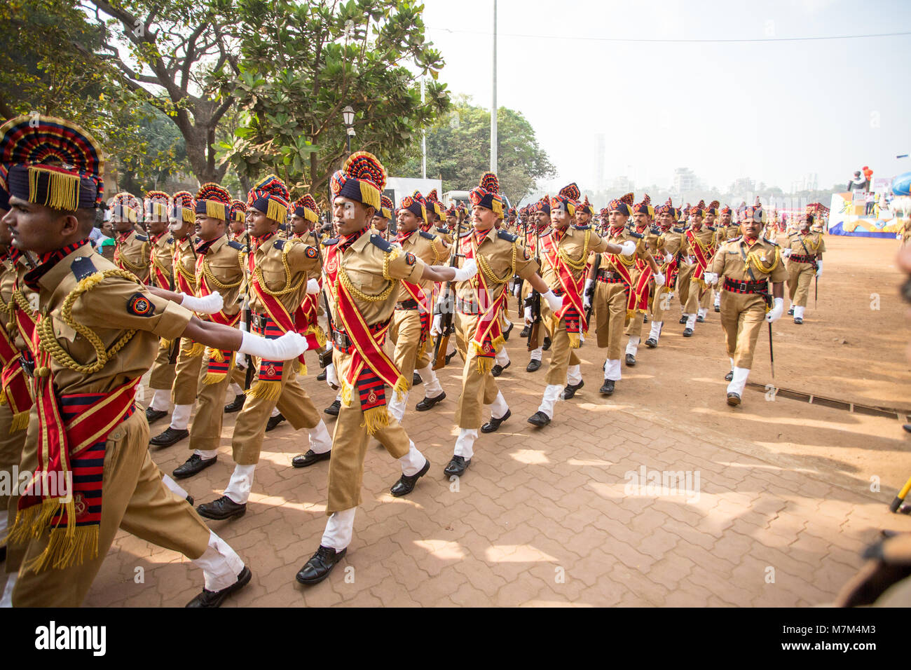 Soldiers March in a Parade Stock Photo - Alamy
