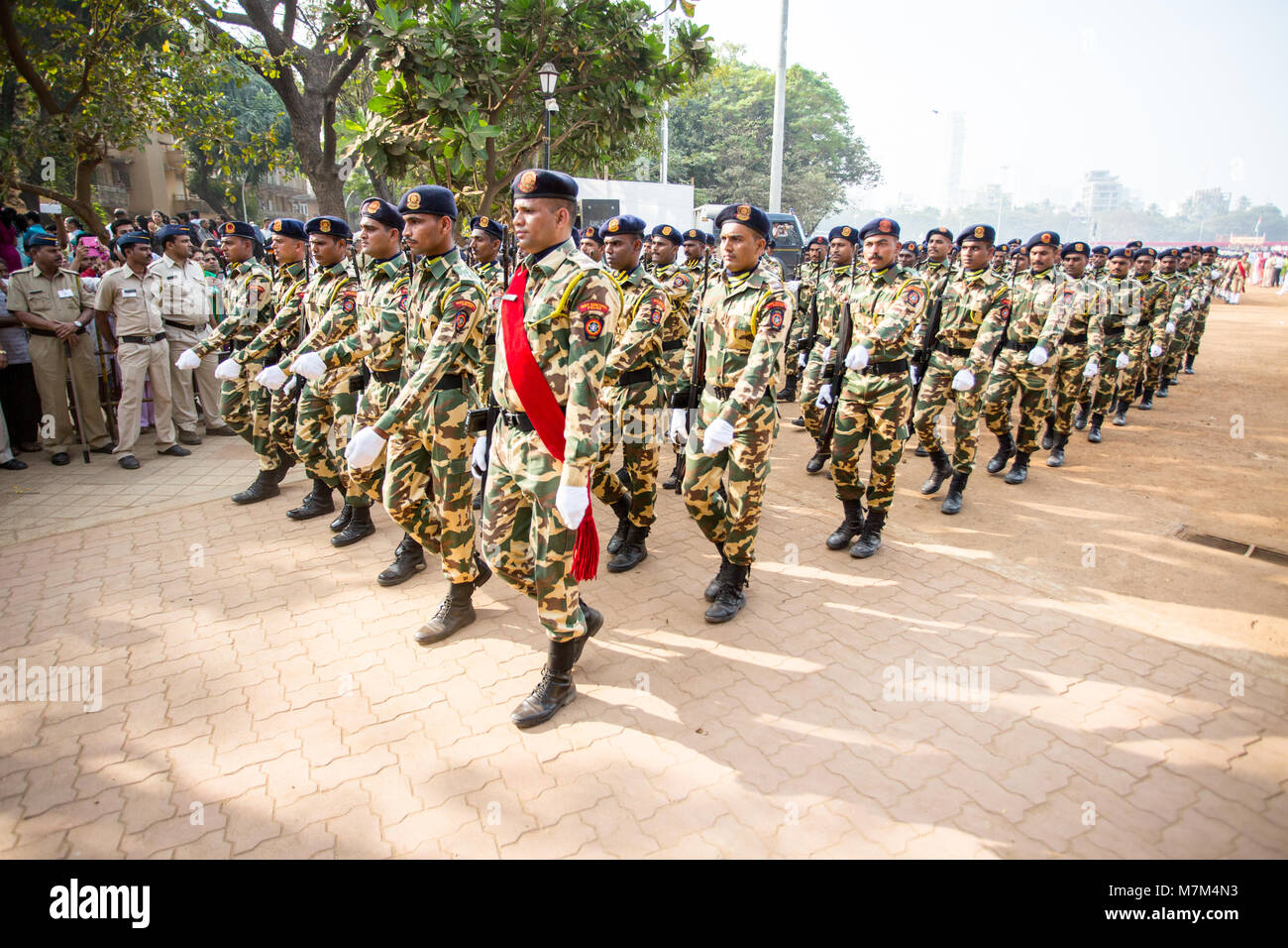 Soldiers March in a Parade Stock Photo - Alamy