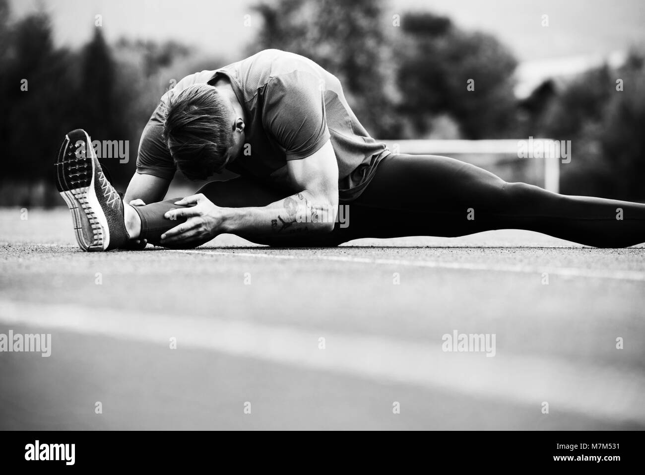 Race track Black and White Stock Photos & Images - Alamy