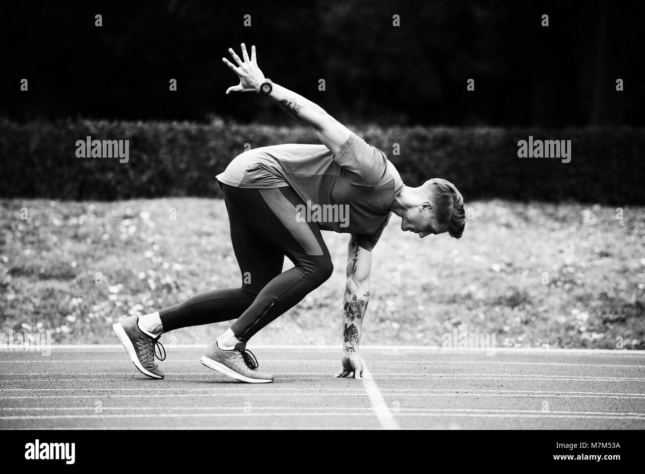 Ready run Black and White Stock Photos & Images - Alamy