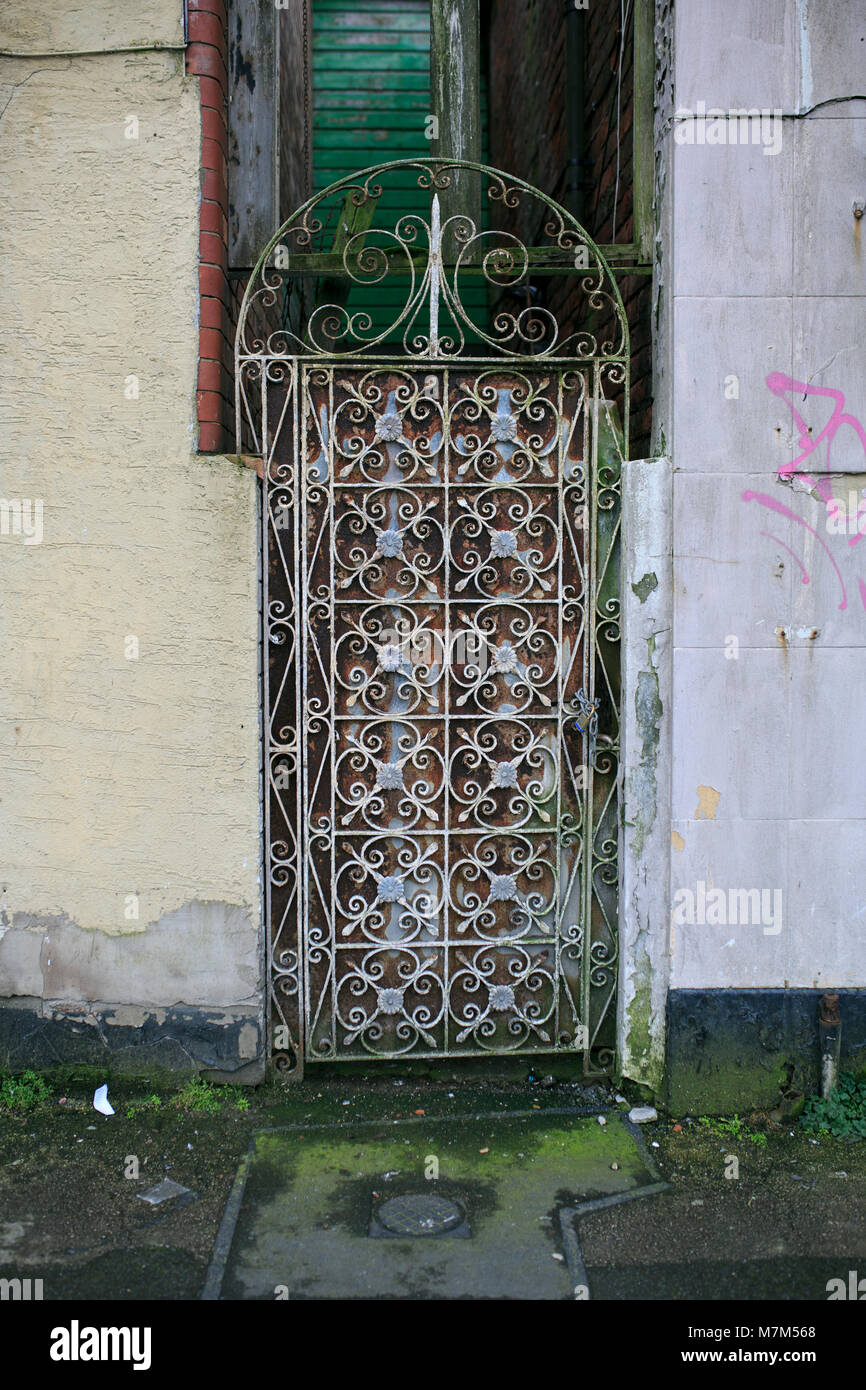 old and oxide metal door Stock Photo - Alamy