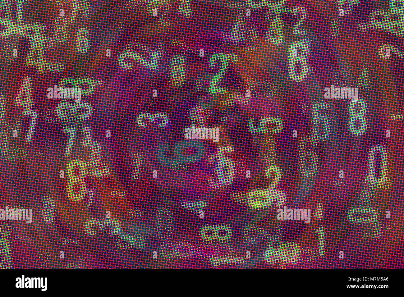 Colorful abstract texture with number from 0 to 9 for design background ...