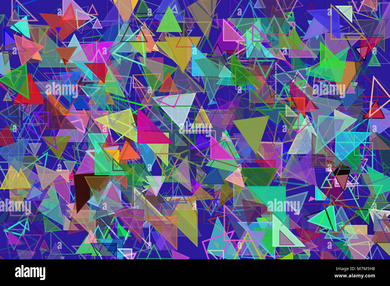 Random triangle shape, digital generative art for design texture ...
