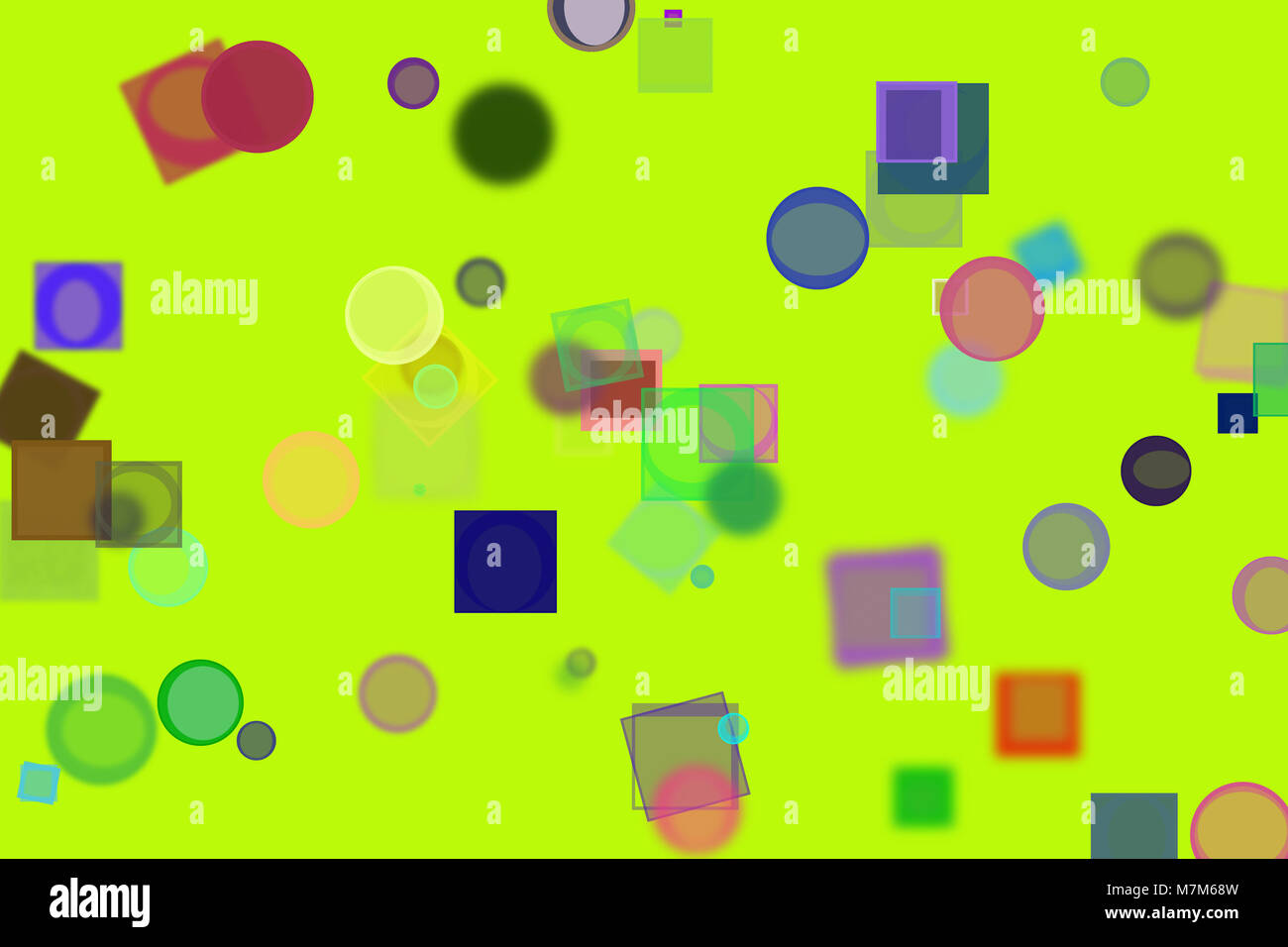 Random circle, square & rectangle shape, digital generative art for ...