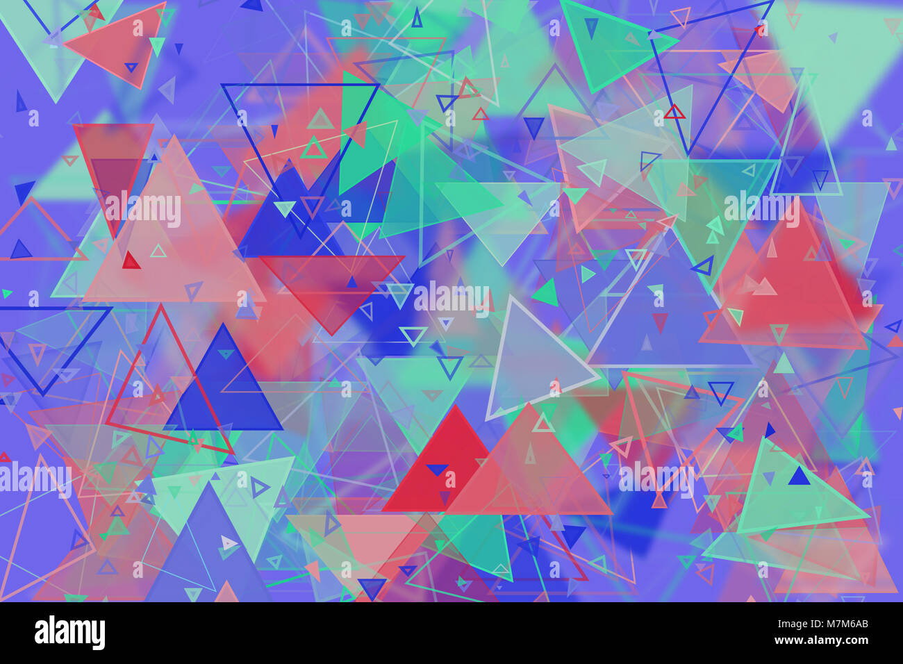 Random triangle shape, digital generative art for design texture ...