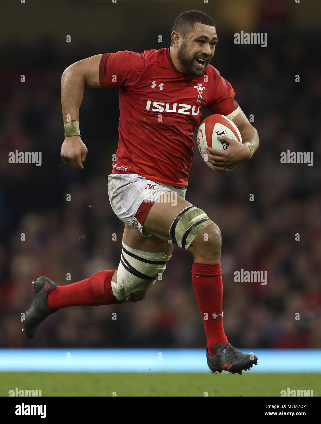 Wales' Taulupe Faletau during the NatWest 6 Nations match at the ...