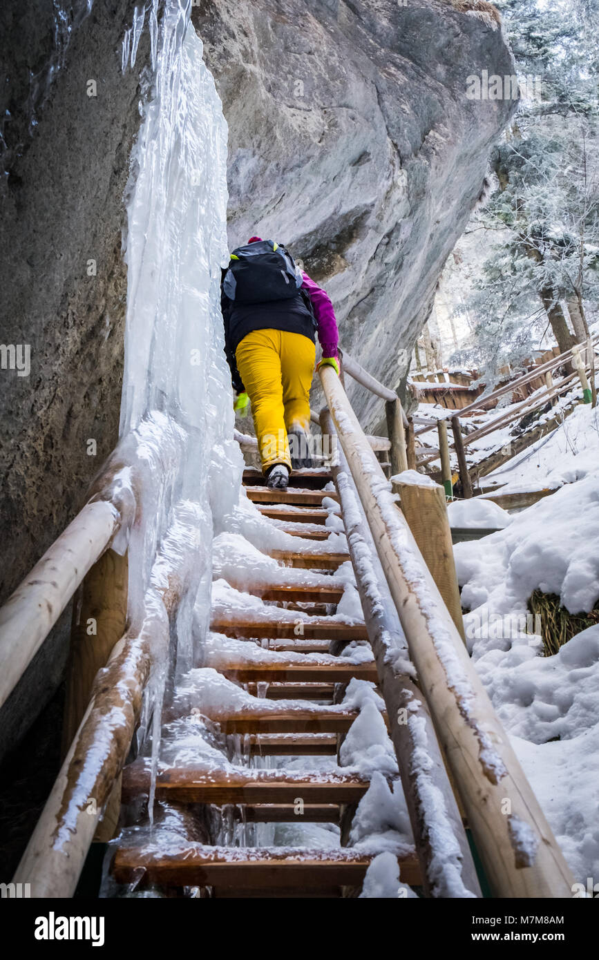 Wooden Snow Bridges High Resolution Stock Photography and Images - Alamy