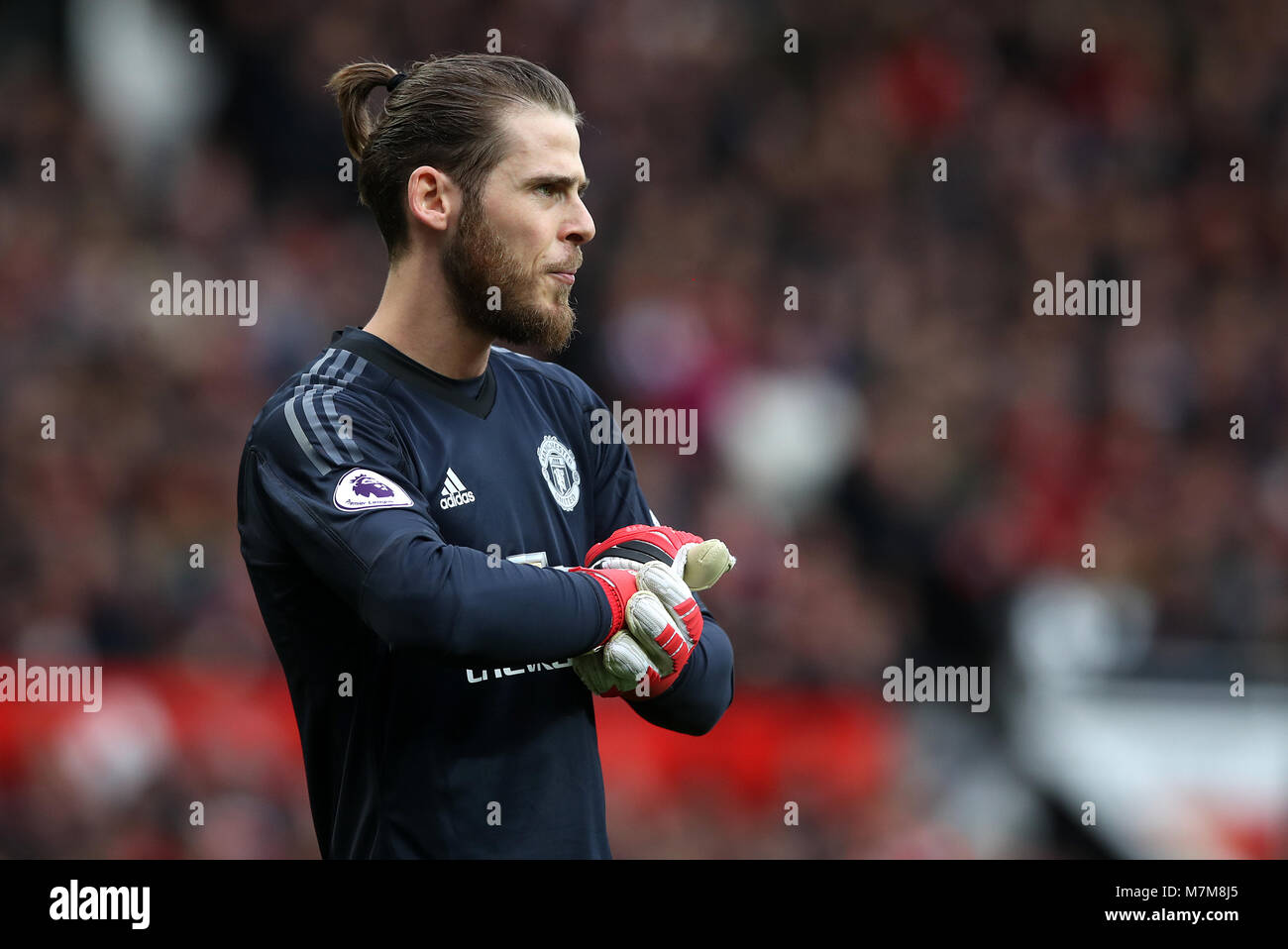 Manchester United goalkeeper David De Gea during the Premier League ...