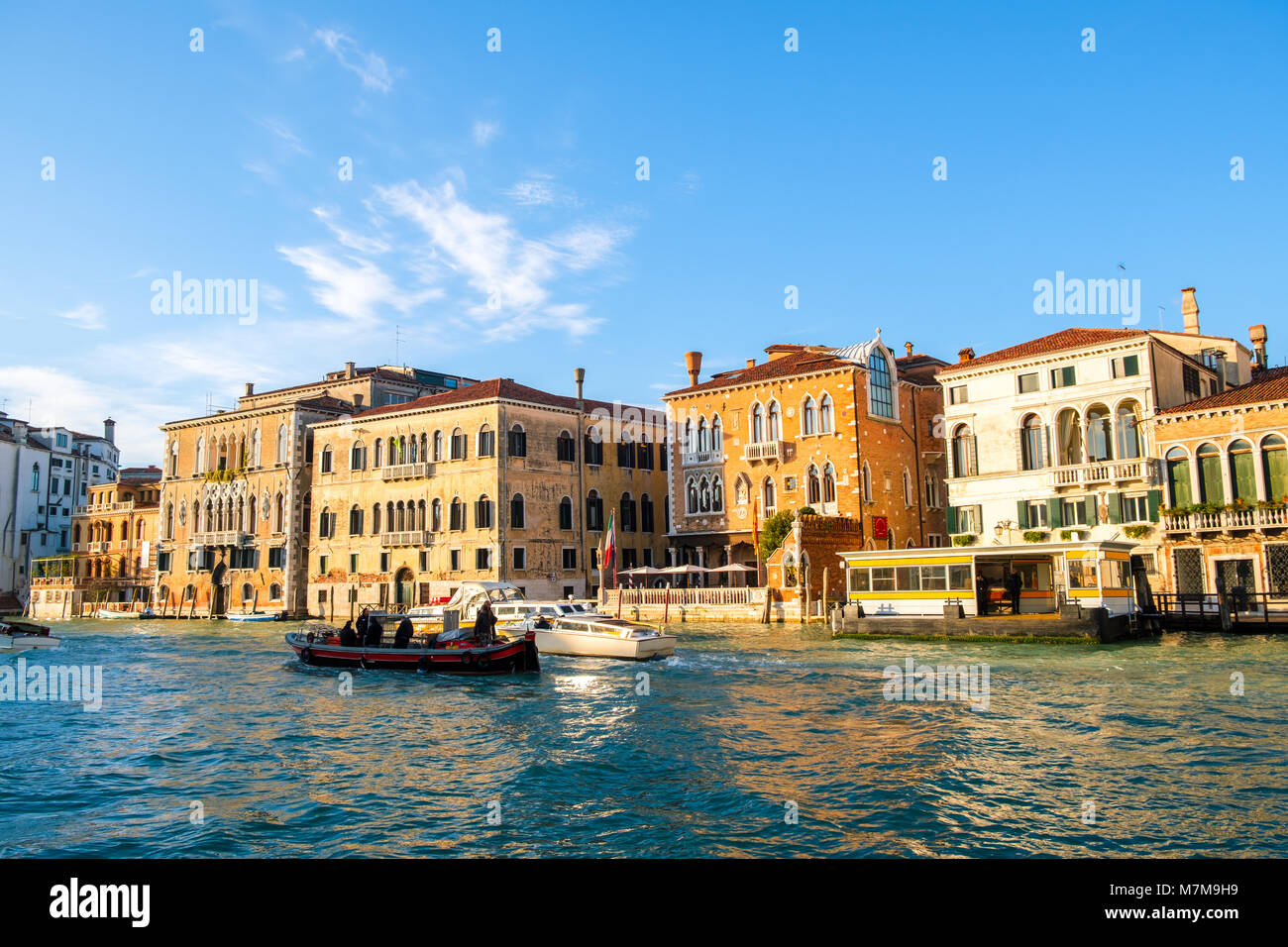 Ancient architecture traditional buildings in Grand Canal, Venice ...
