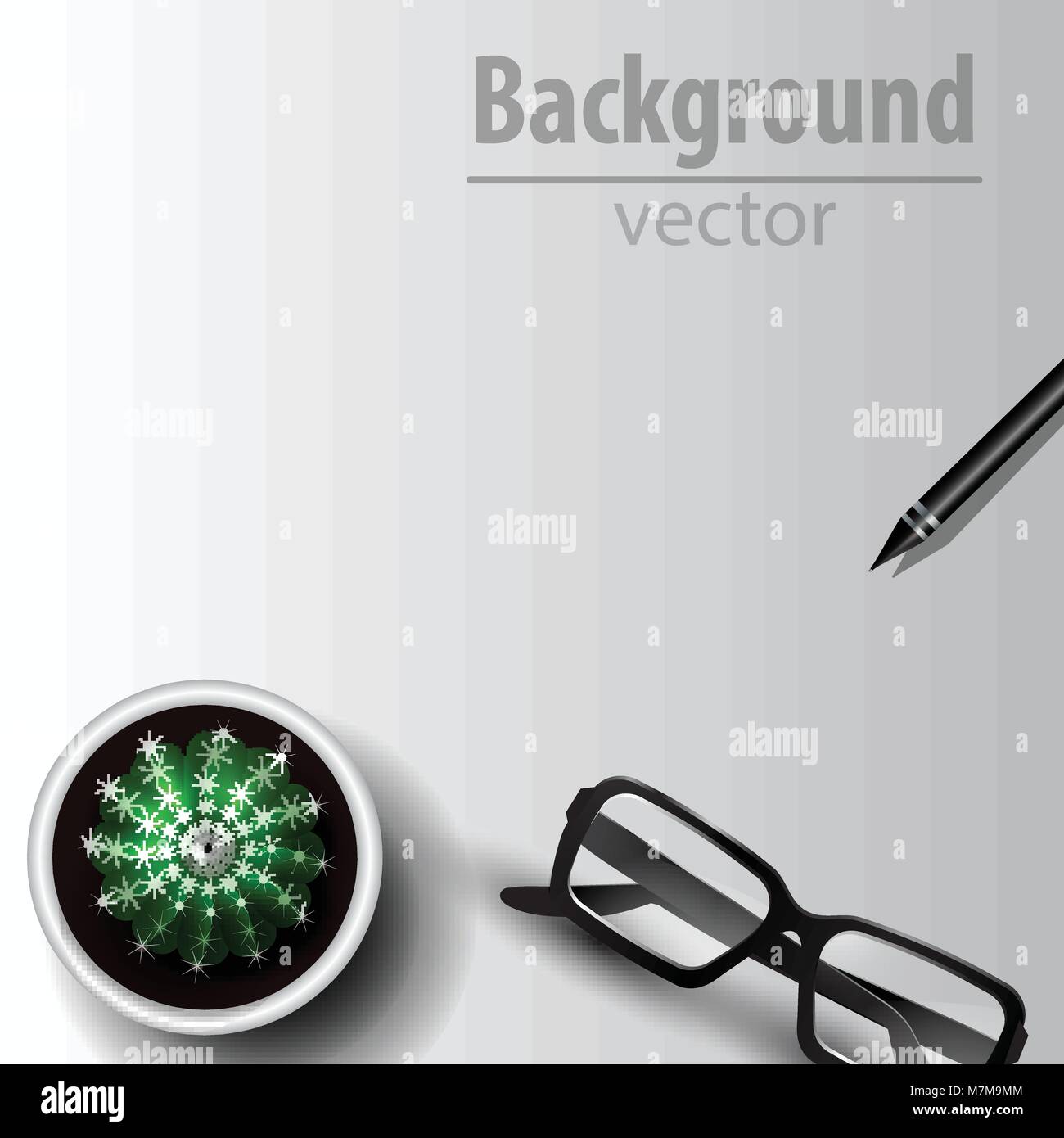 Cacti top view Stock Vector Images - Alamy