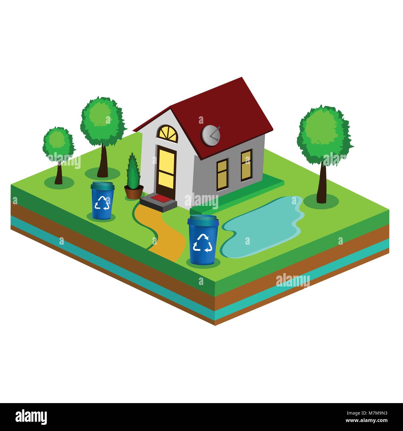 House exterior wall heat Cut Out Stock Images & Pictures - Alamy
