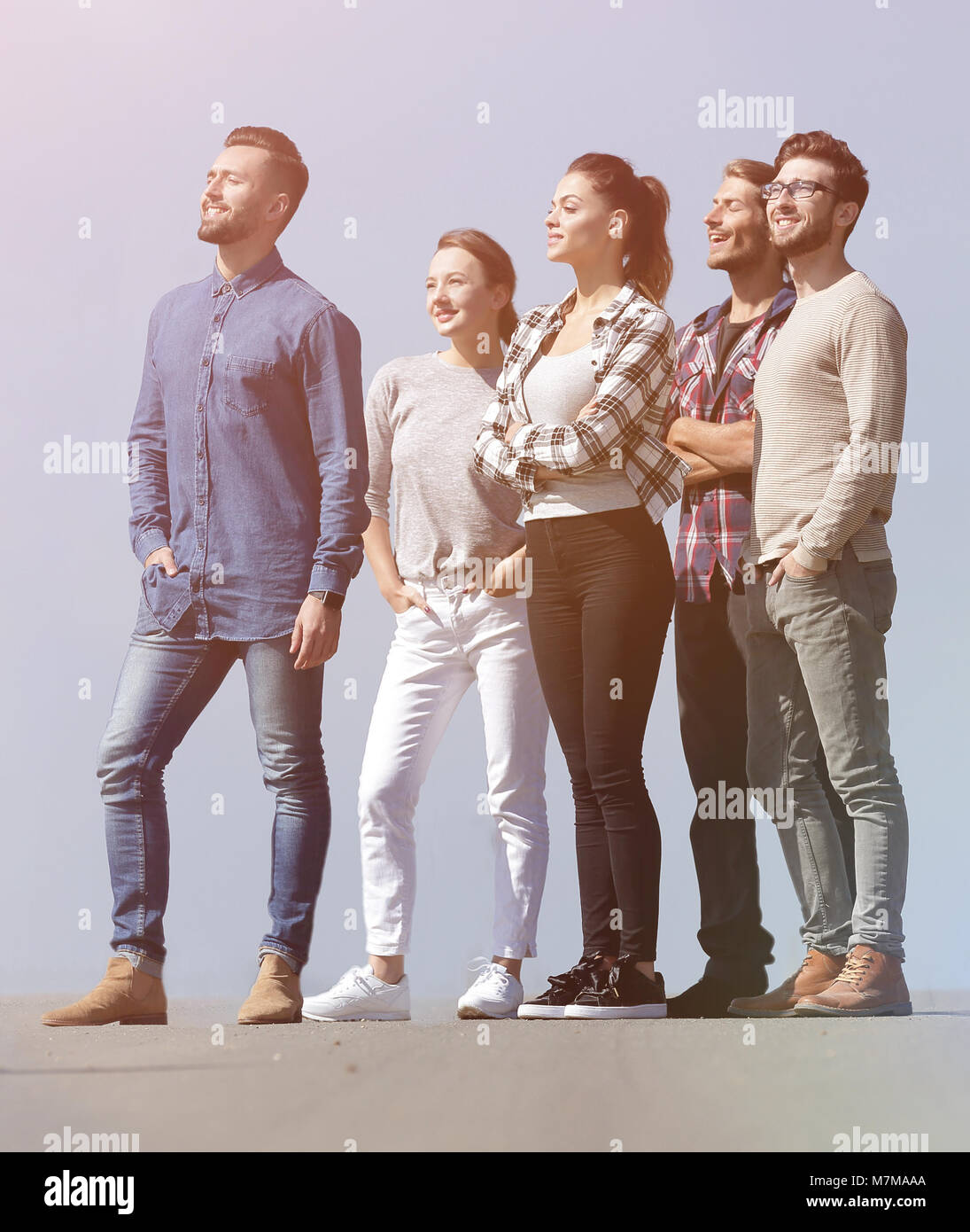 in full growth.a group of successful young people Stock Photo - Alamy