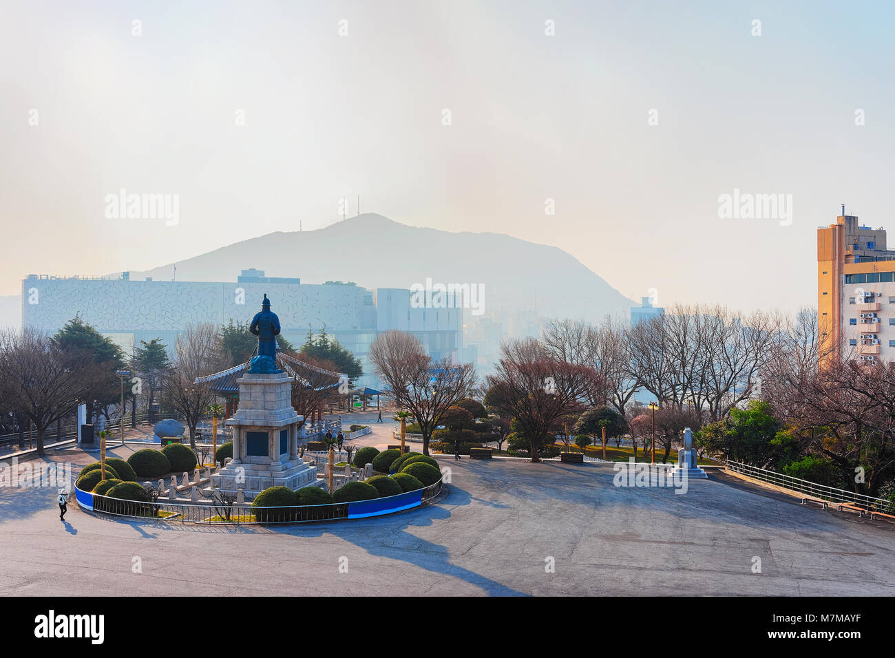 Man Statue in Yongdusan Park in Busan, South Korea Stock Photo - Alamy
