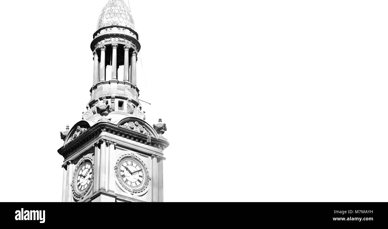 in australia sydney the antique clock tower in the sky Stock Photo - Alamy