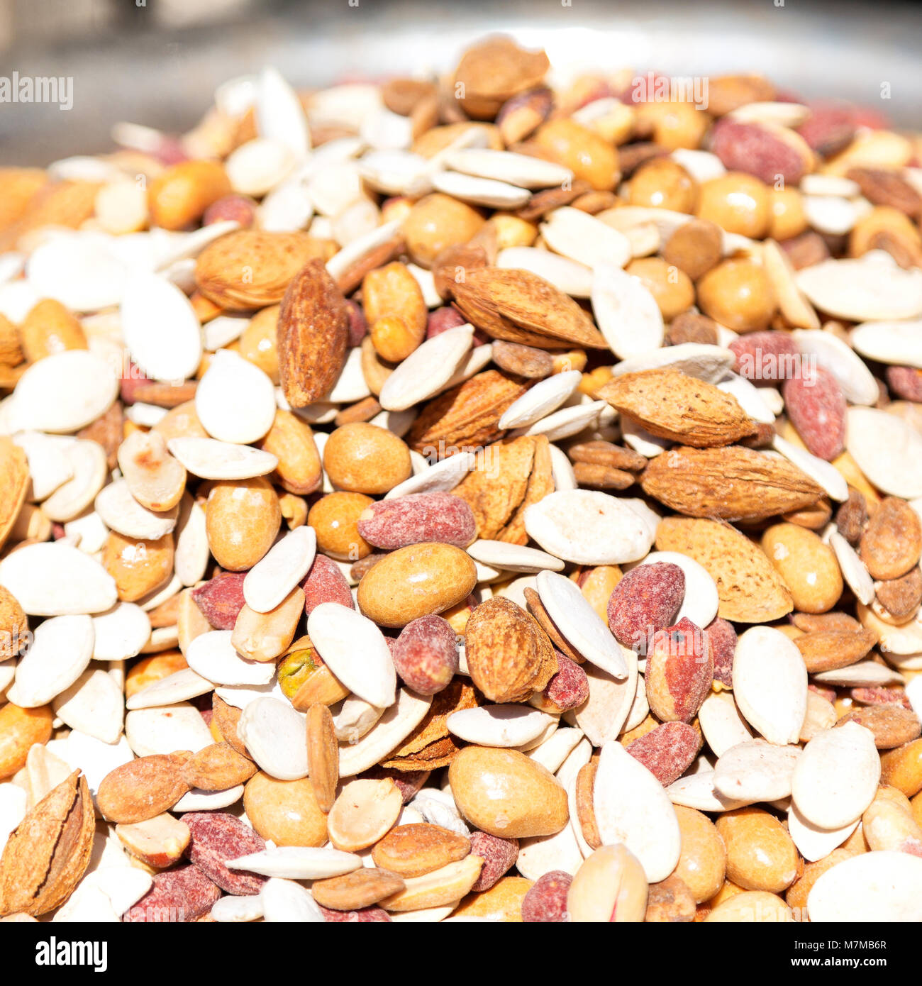 abstract background texture of the dried fruits in the market concept ...