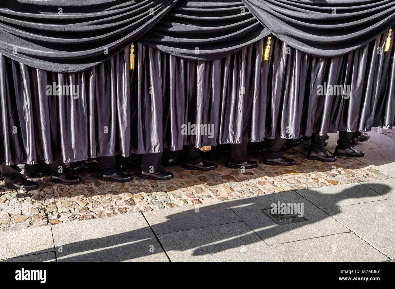 Detail of a traditional Spanish Holy Week procession Stock Photo - Alamy