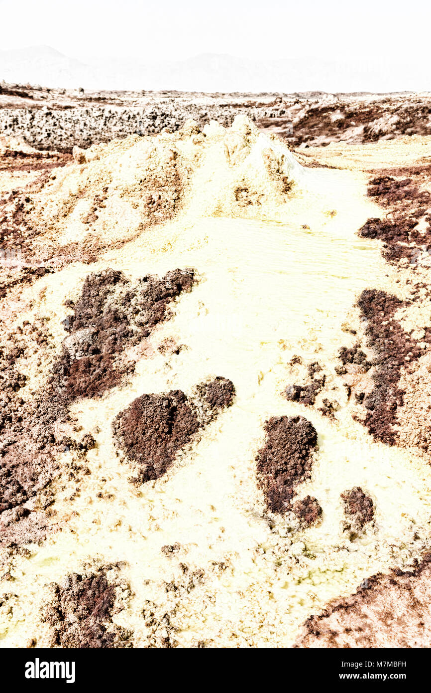 in danakil ethiopia africa the volcanic depression of dallol lake and ...