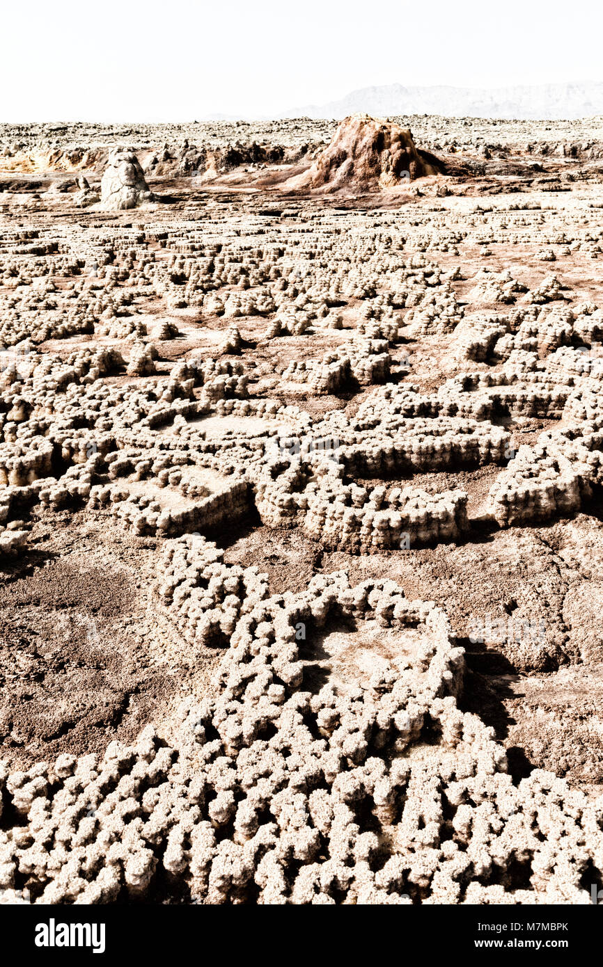 in danakil ethiopia africa the volcanic depression of dallol lake and ...