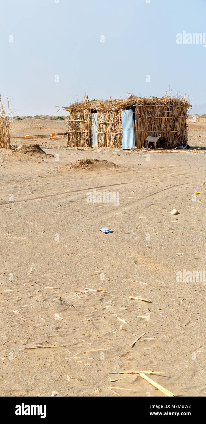 in ethiopia africa the poor house of people in the desert of stone ...