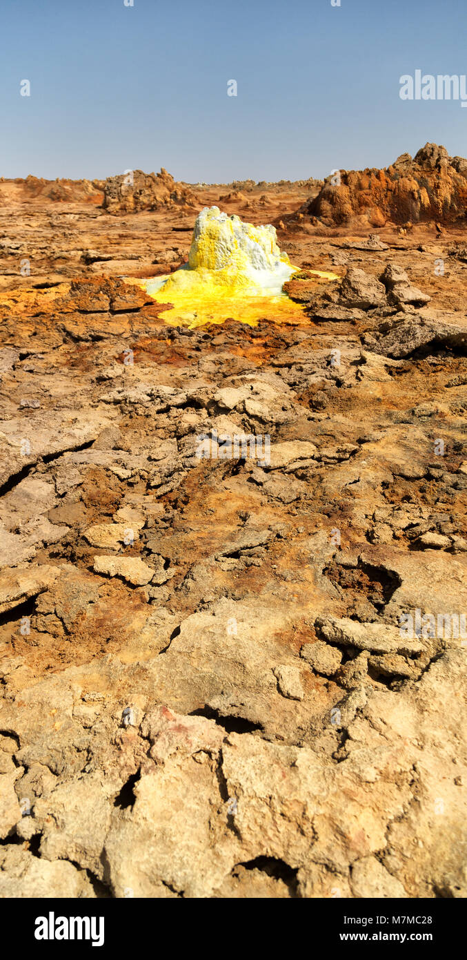 in danakil ethiopia africa the volcanic depression of dallol lake and ...