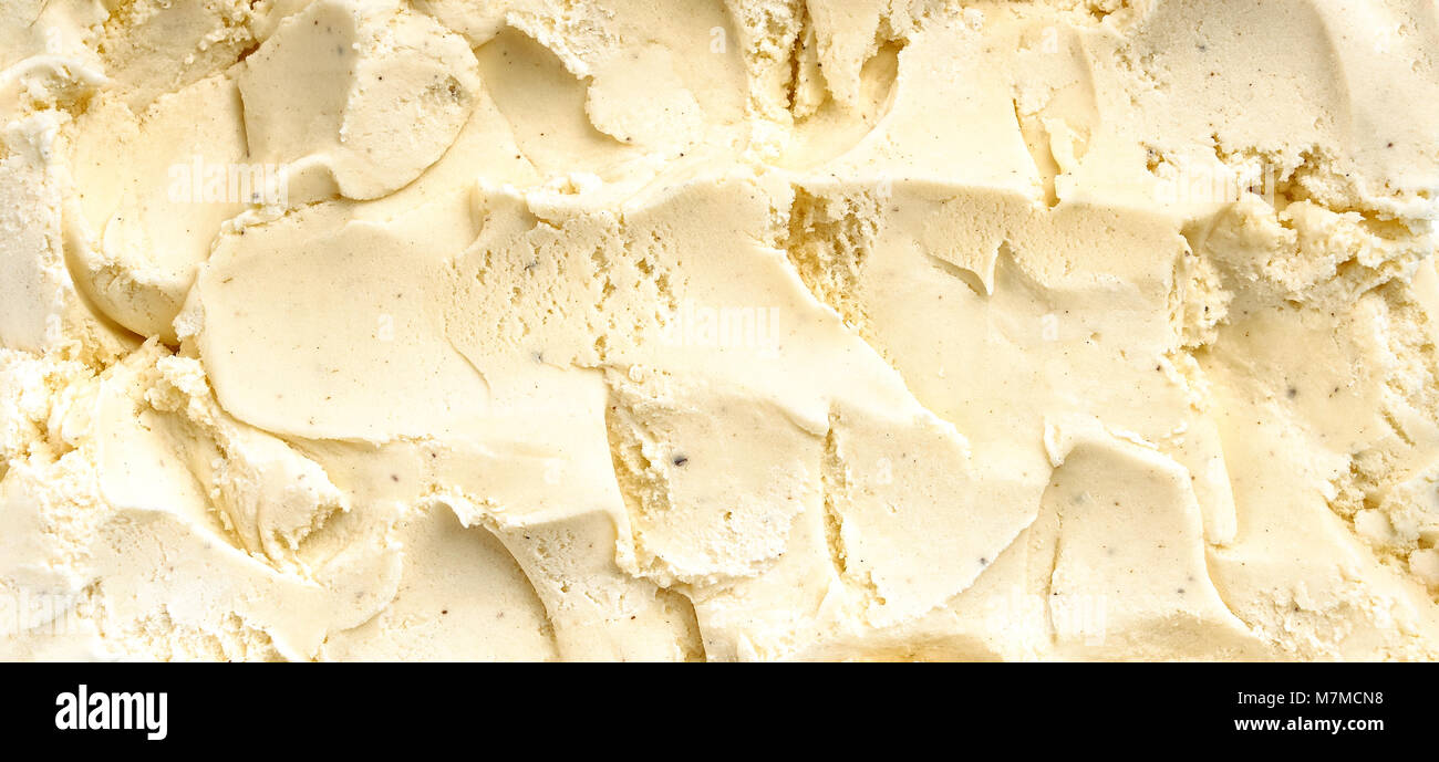 Texture of vanilla ice cream seeing from above Stock Photo - Alamy