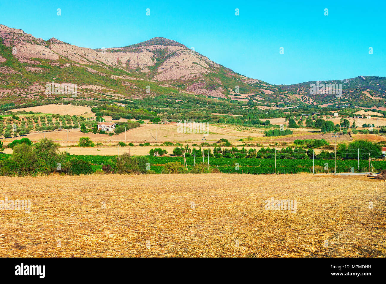 Beautiful agricultural scenery of Perdaxious, Carbonia-Iglesias ...