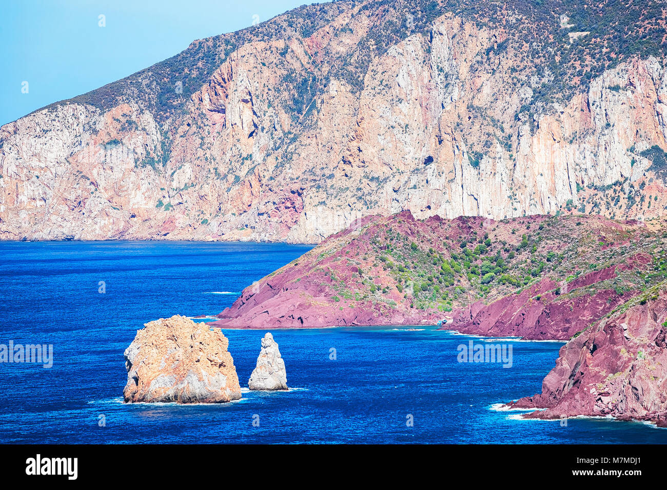 Porto Corallo at Nebida and the Mediterranean Sea, Carbonia-Iglesias ...