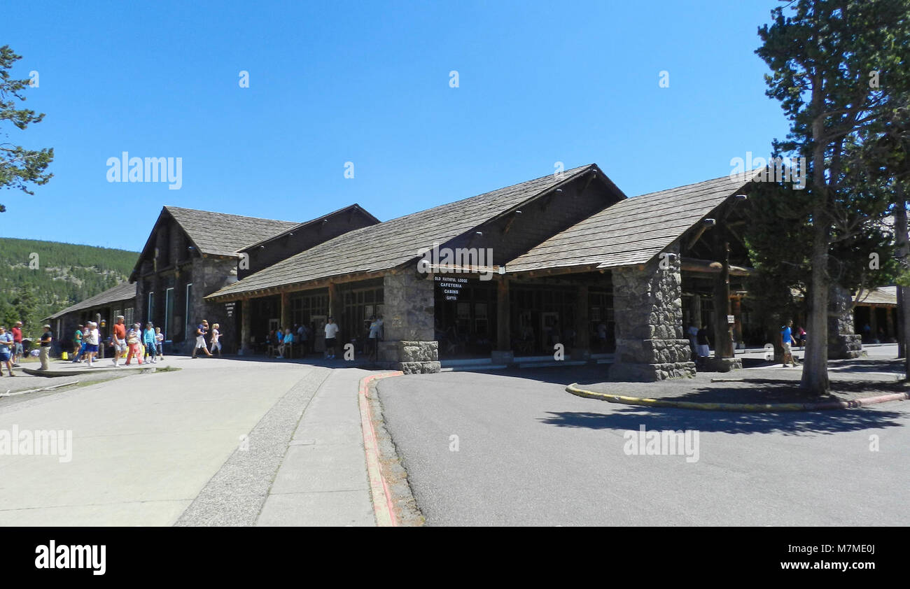 Old Faithful Lodge, front of building Old Faithful Lodge, front of ...