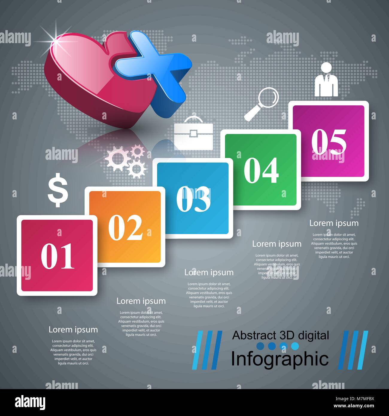 Health icon. 3D Medical infographic Stock Vector Image & Art - Alamy