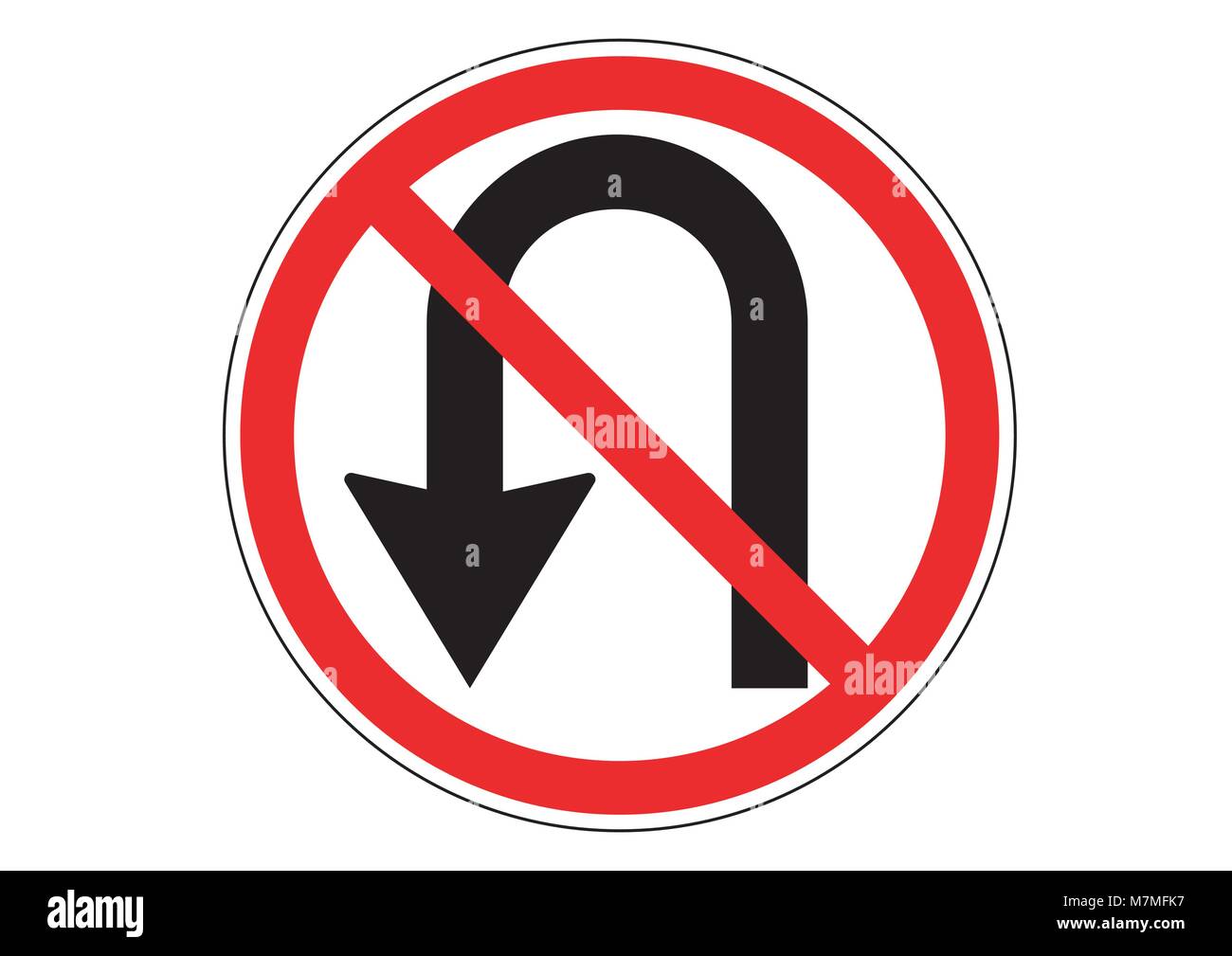 Turn around sign Stock Vector Images - Alamy