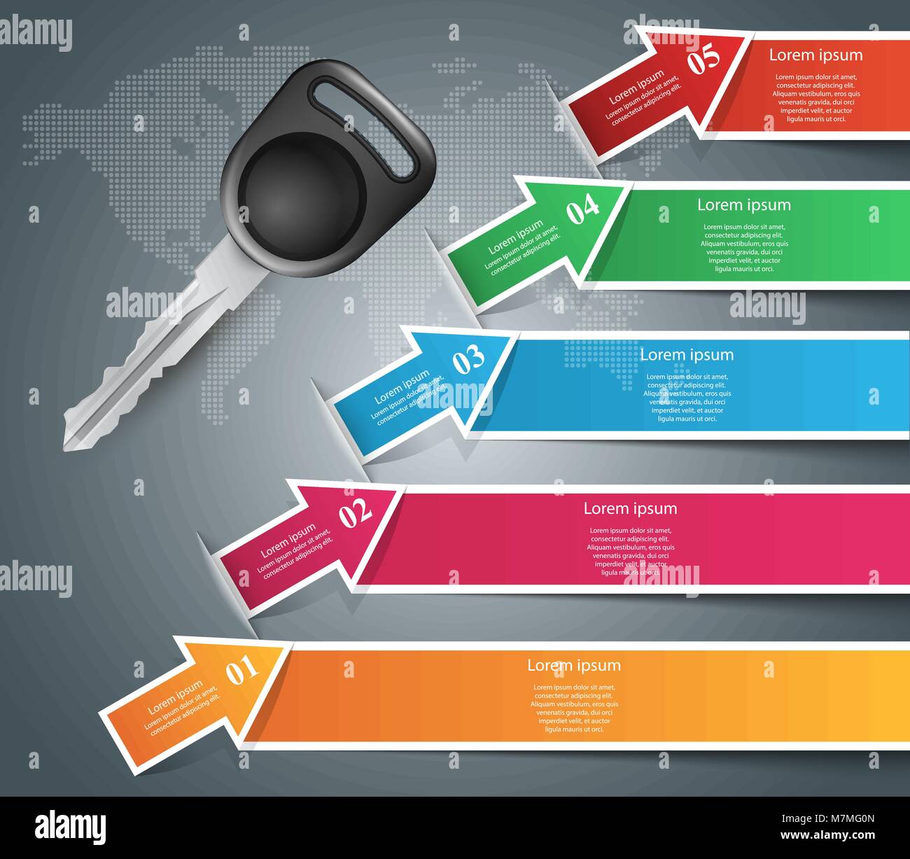 Key, lock icon. Business infographic Stock Vector Image & Art - Alamy