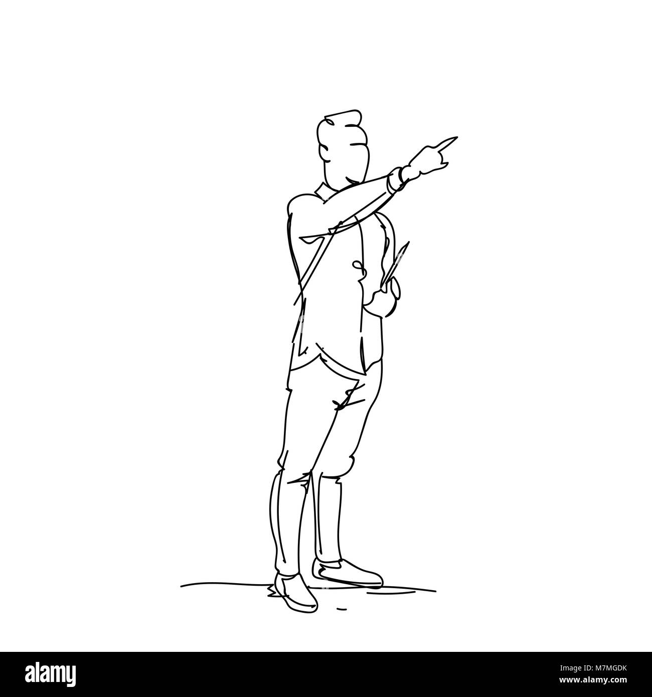 Full length finger point hi-res stock photography and images - Alamy