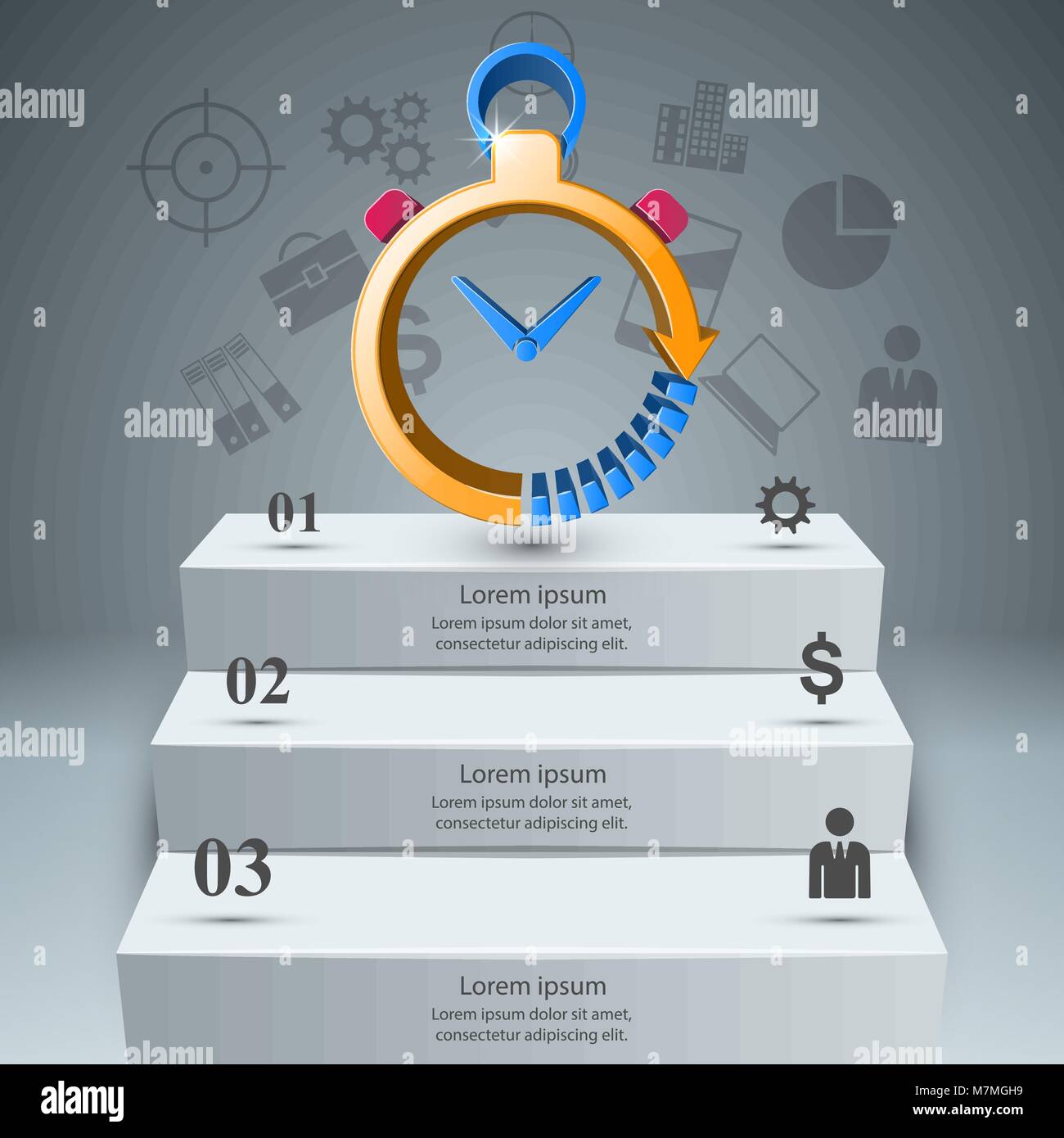 Smartwatch, clock, watch, alarm icon. Abstract infographic Stock Vector ...