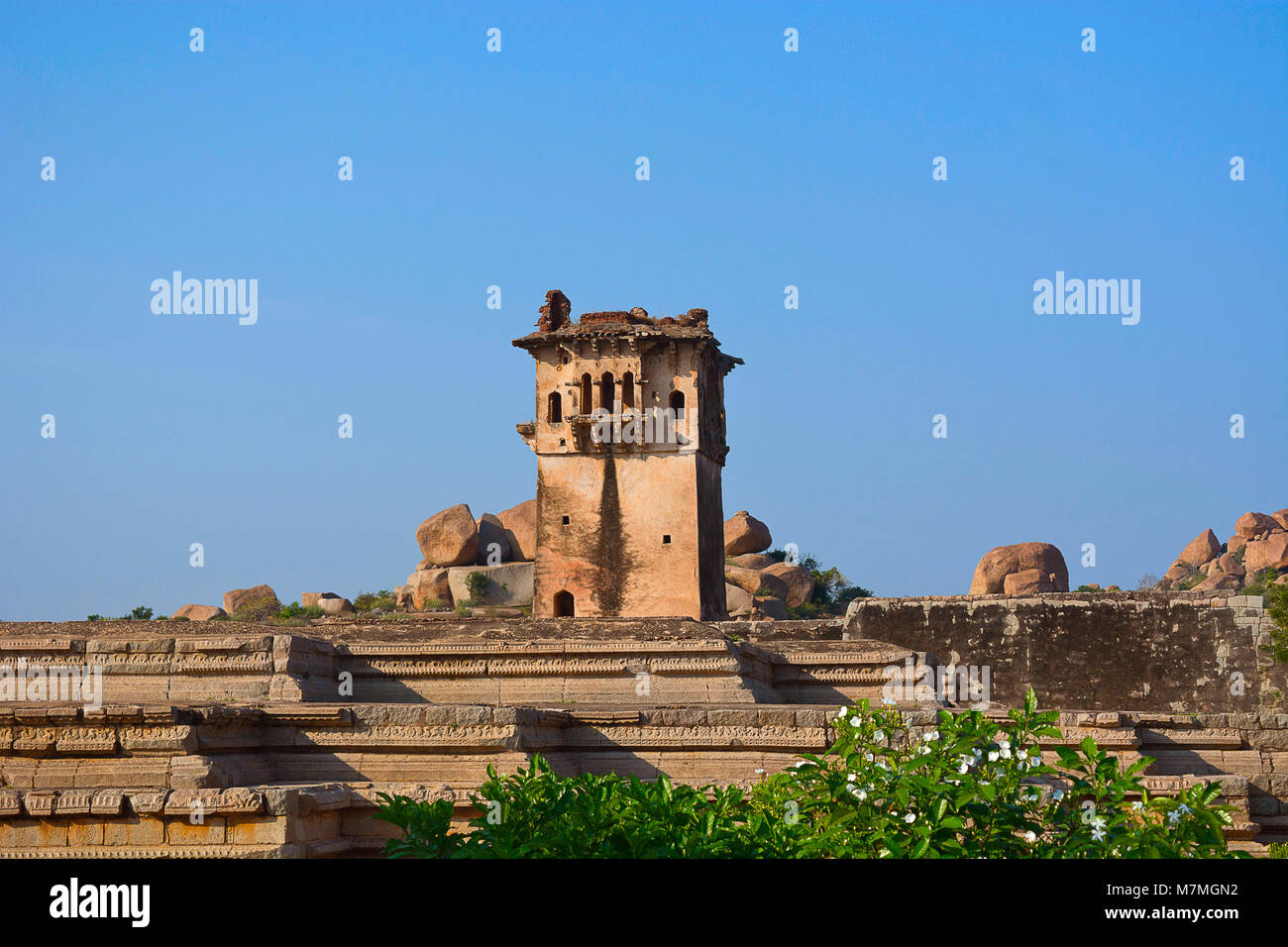 Watch Tower In Zenana Enclosure, Hampi Monuments, Karnataka , India ...