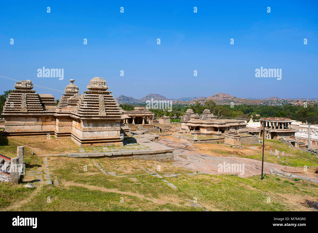 Group of temples, Hemakuta Hill, Hampi, Karnataka, India. Sacred Center ...