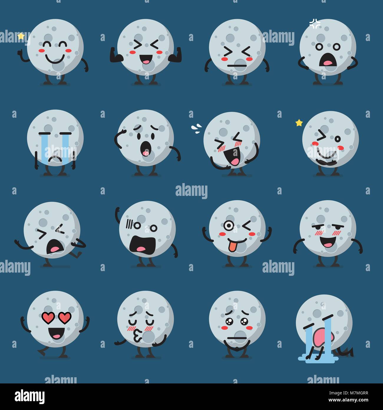 Moon emoji icon hi-res stock photography and images - Alamy