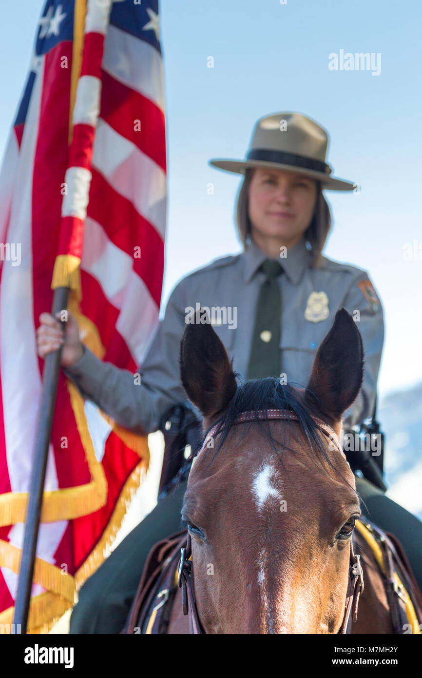 Member of Yellowstone's Color Guard Member of Yellowstone's Color Guard ...