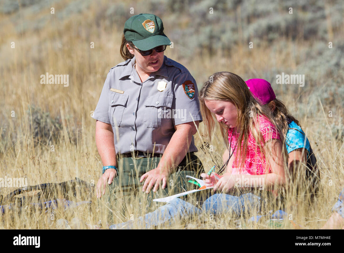 Expedition Yellowstone at Lost Lake Ranger, Trudy Patton, leading ...