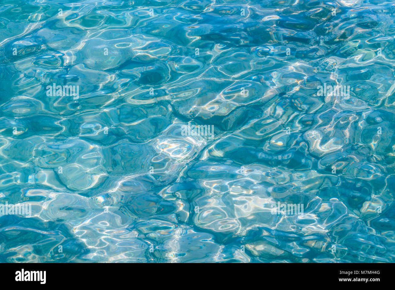 swimming pool with blue transparent water, close up Stock Photo - Alamy