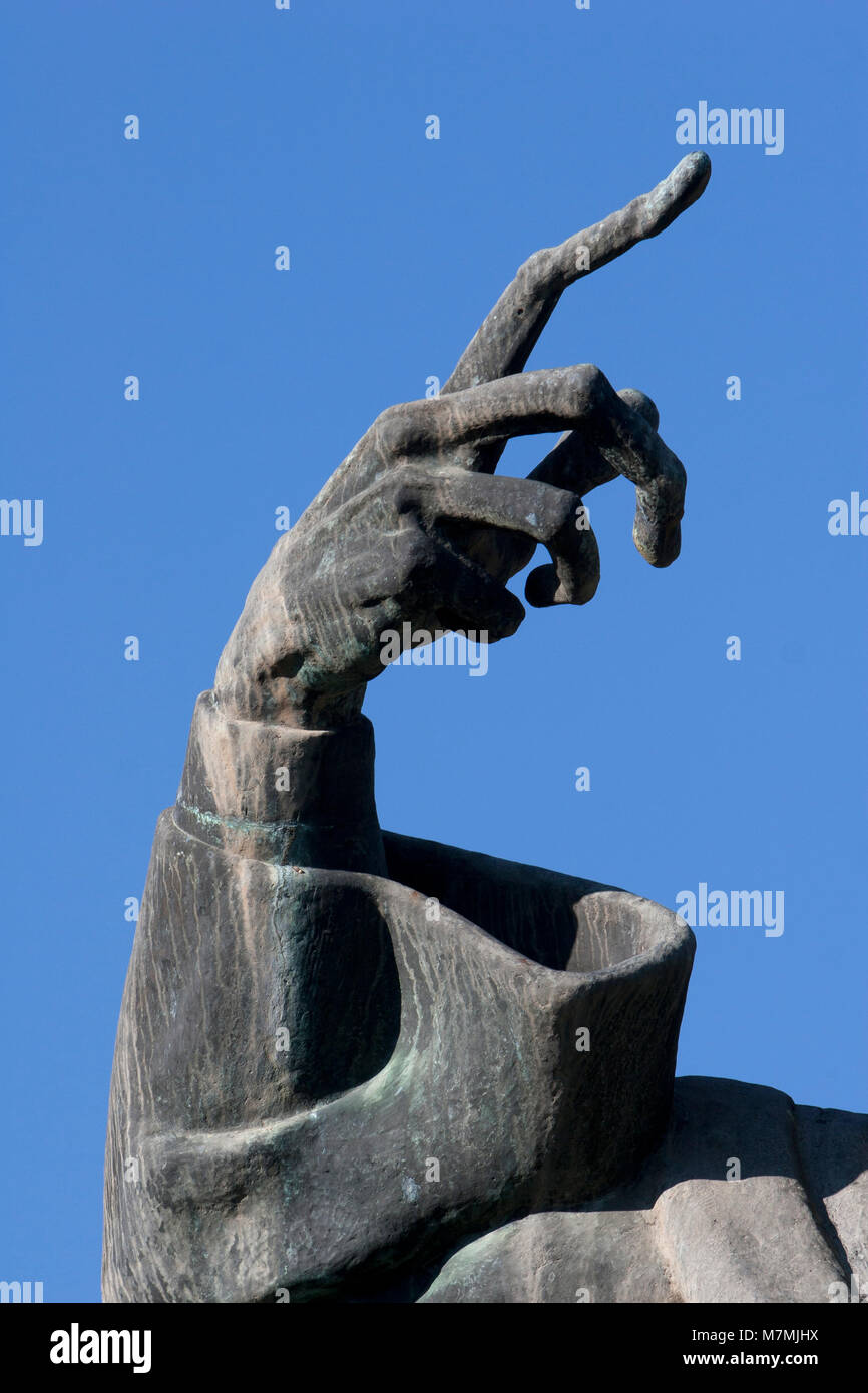 Hand from statue of Gregory of Nin wich is located in front of Golden ...