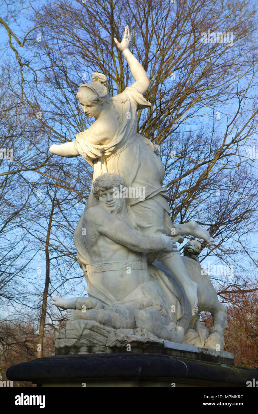 This sculpture, 'Centaur Group (North),' by Antonio Corradini, is ...