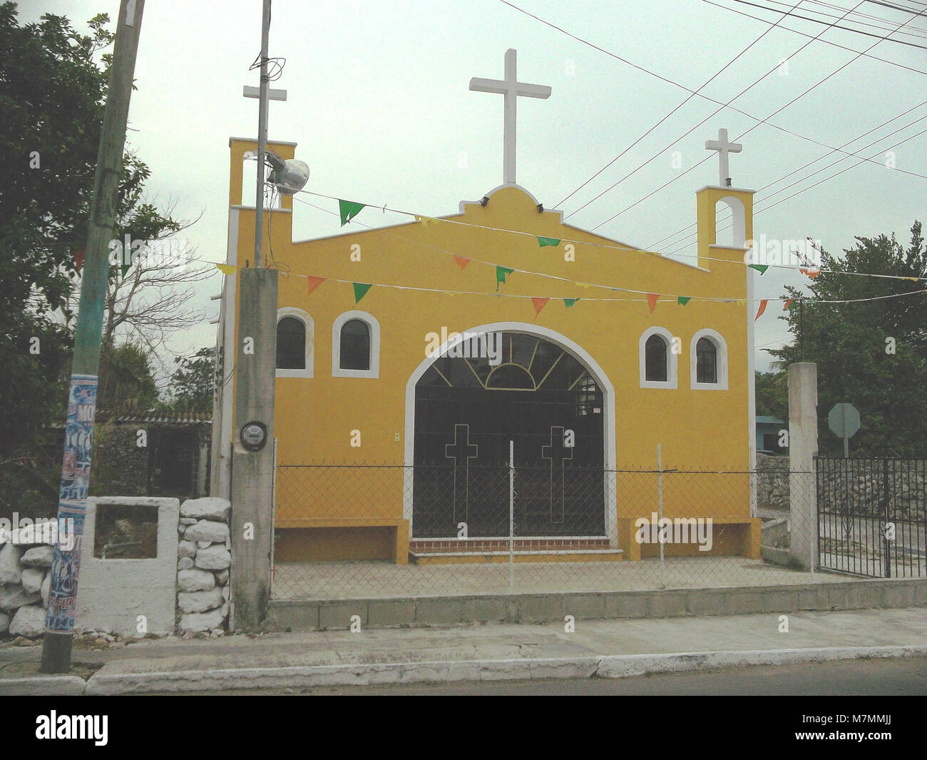 This image depicts Cansahcab, a town in the Yucatán region of Mexico ...
