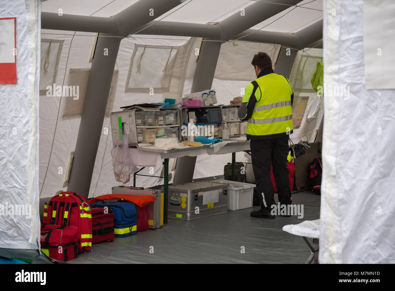 First aid tent hi-res stock photography and images - Alamy