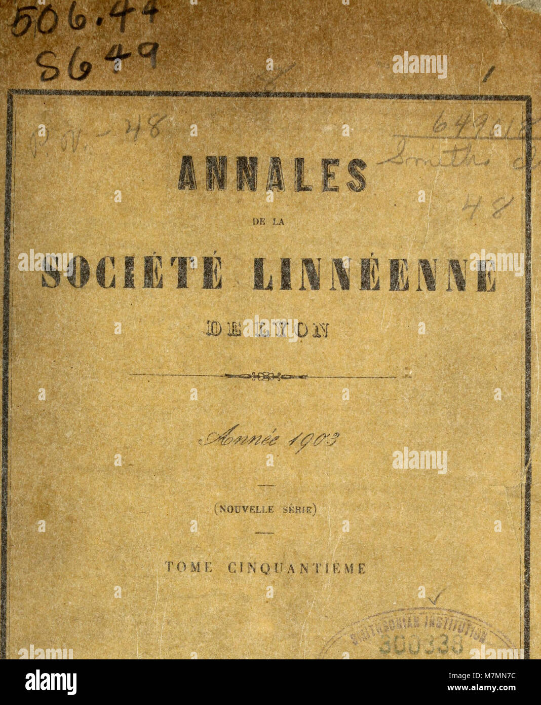 Annales de la societe linneenne de lyon hi-res stock photography and ...