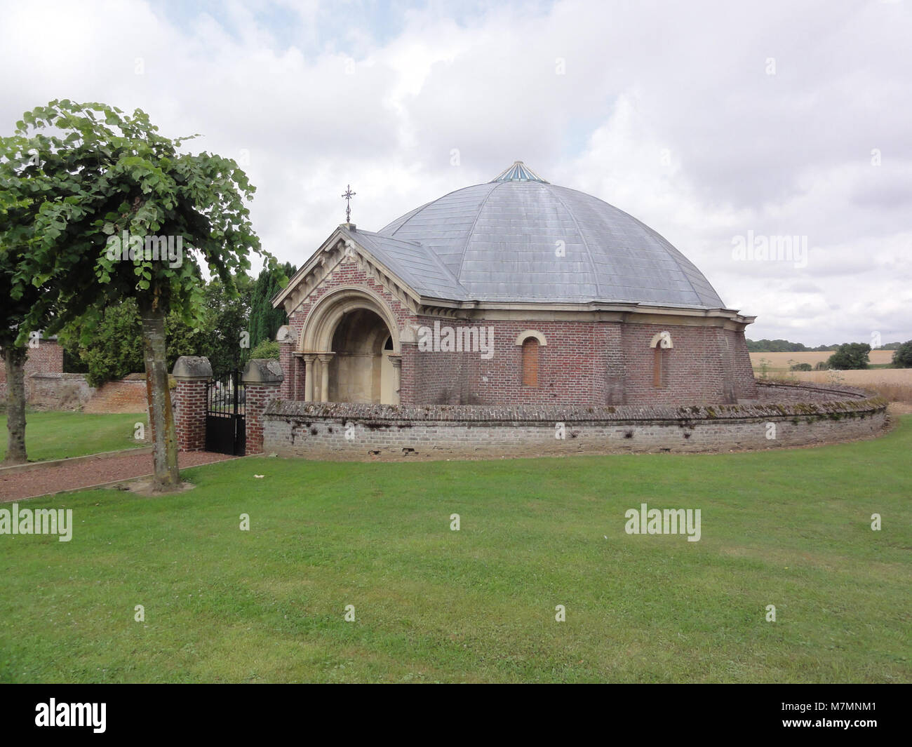 The funerary chapel in Caulaincourt, Aisne, France, is a mausoleum ...