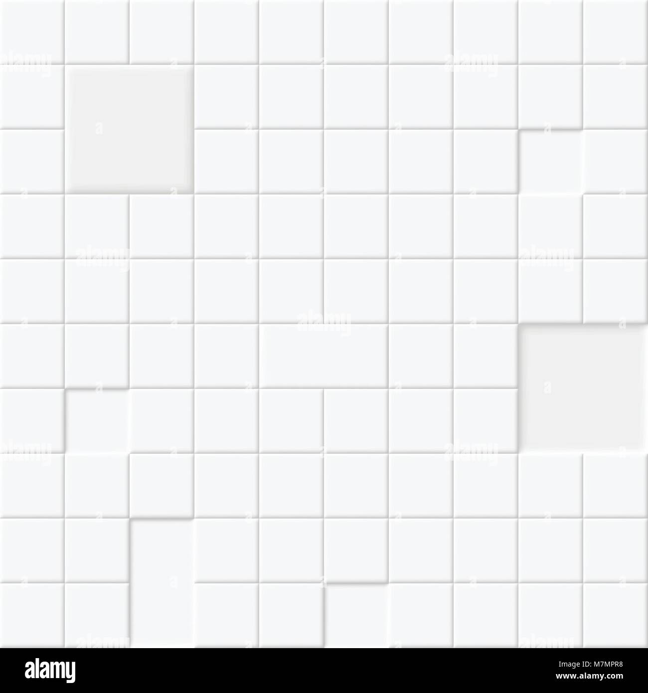 White abstract seamless pattern, bathroom or floor tiles for background ...