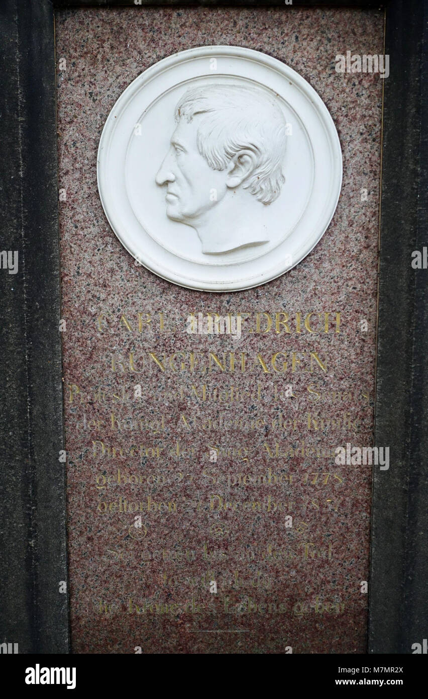 This photograph depicts the Dorotheenstädtischer Friedhof cemetery in ...